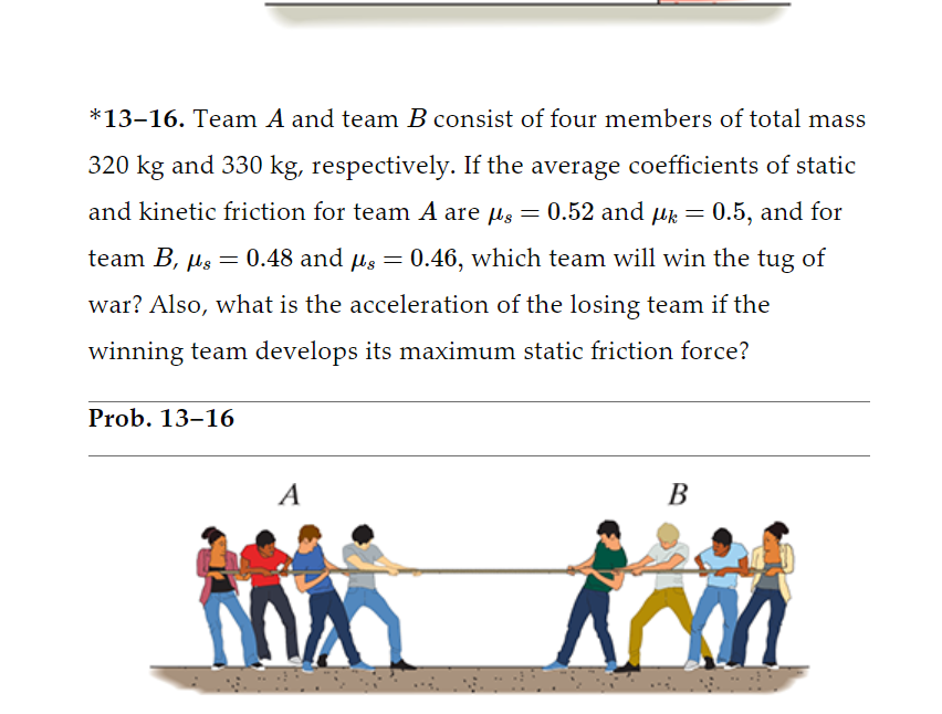 Solved *13-16. Team A and team B consist of four members of | Chegg.com