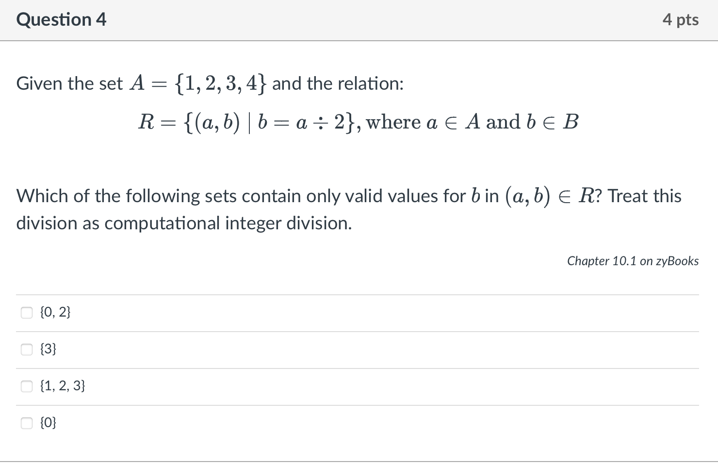 Solved Given the set A={1,2,3,4} and the relation: | Chegg.com