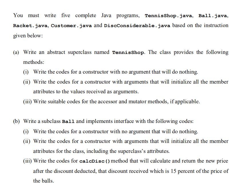 Solved Write a complete Java program based on the UML class | Chegg.com