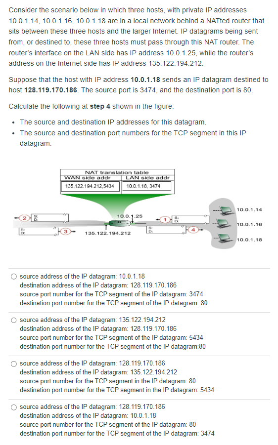 Solved Consider the scenario below in which three hosts, | Chegg.com