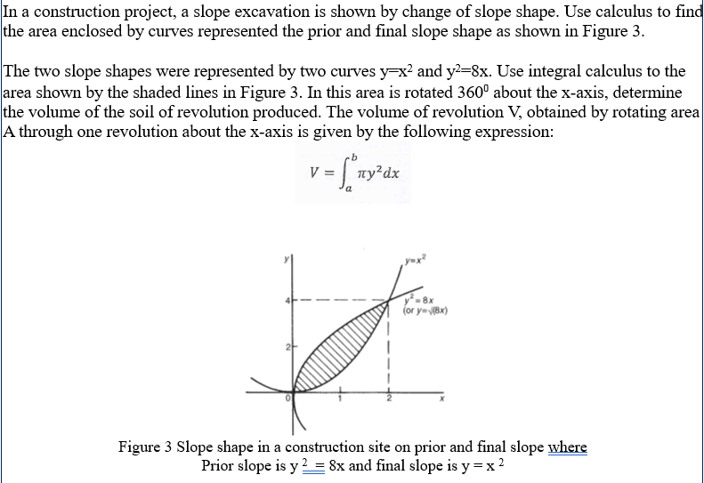 Solved In a construction project, a slope excavation is | Chegg.com
