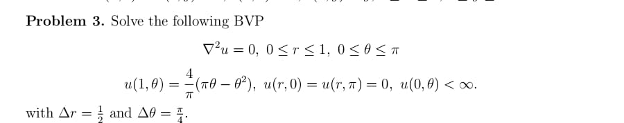 Solved Problem 3. Solve the following BVP | Chegg.com