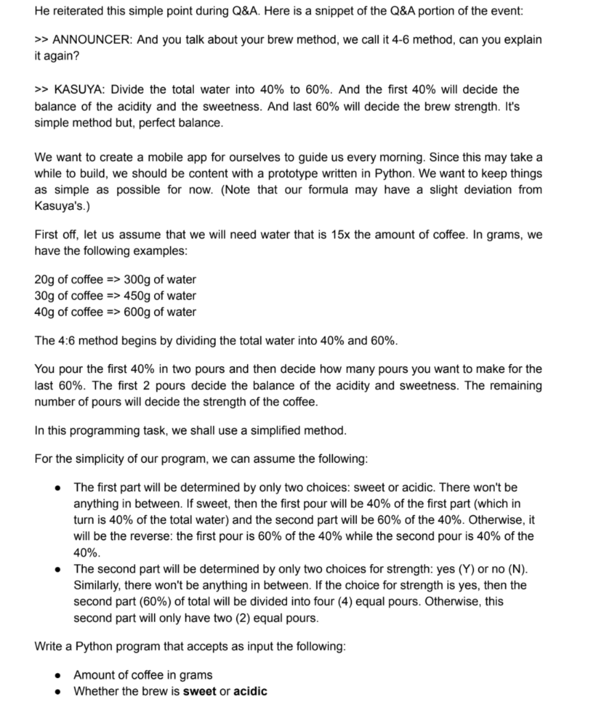 Solved PYTHON PROBLEM. Please make sure you follow the | Chegg.com