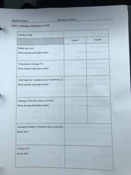 dent Name: Instructor Name ATA (EXP #8): Part 1: | Chegg.com