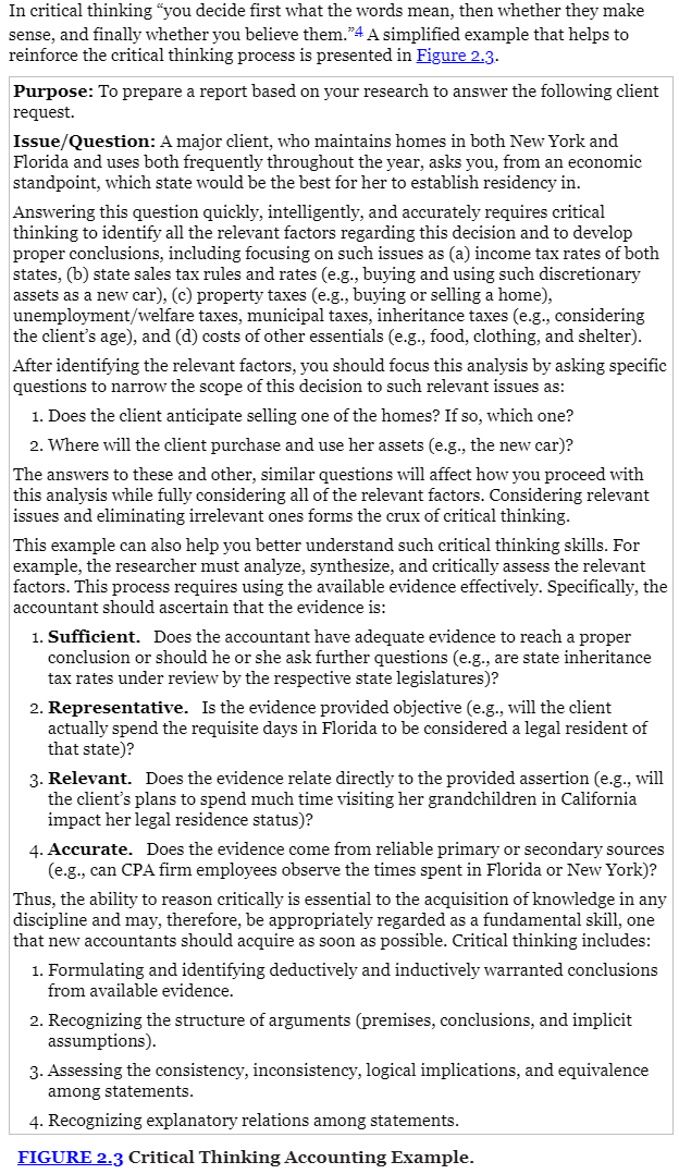 Solved Utilizing Figure 2.3 (Eight Elements of | Chegg.com