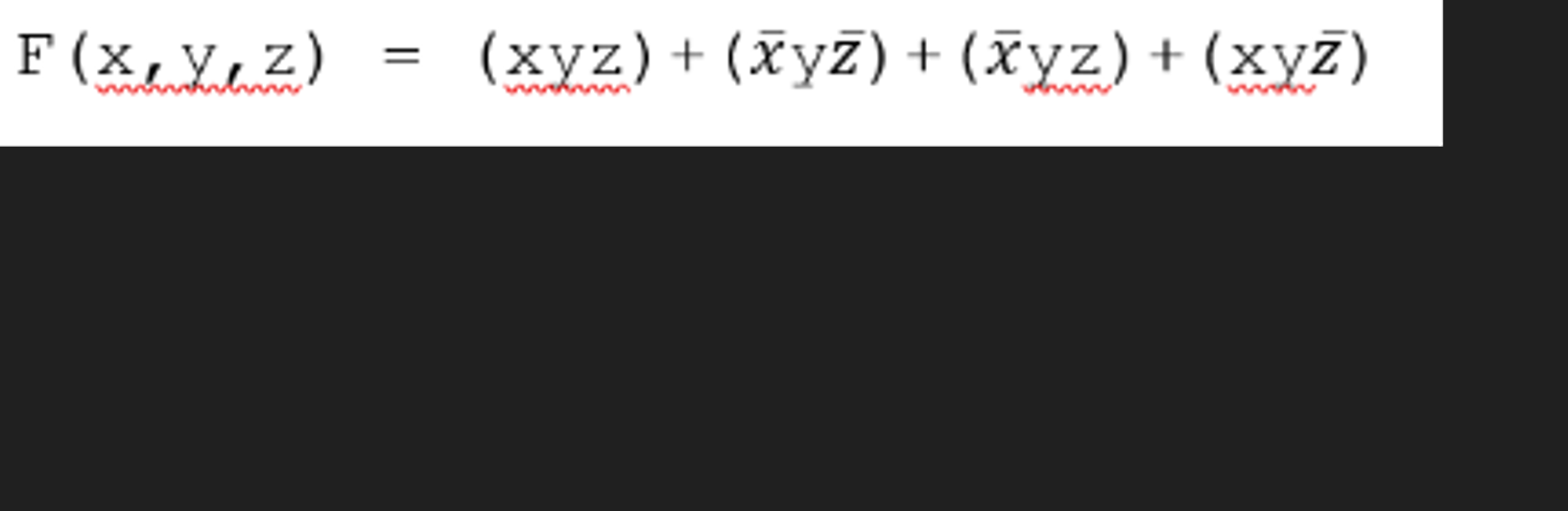 Solved F x y z xyz x yz x yz xyz Chegg