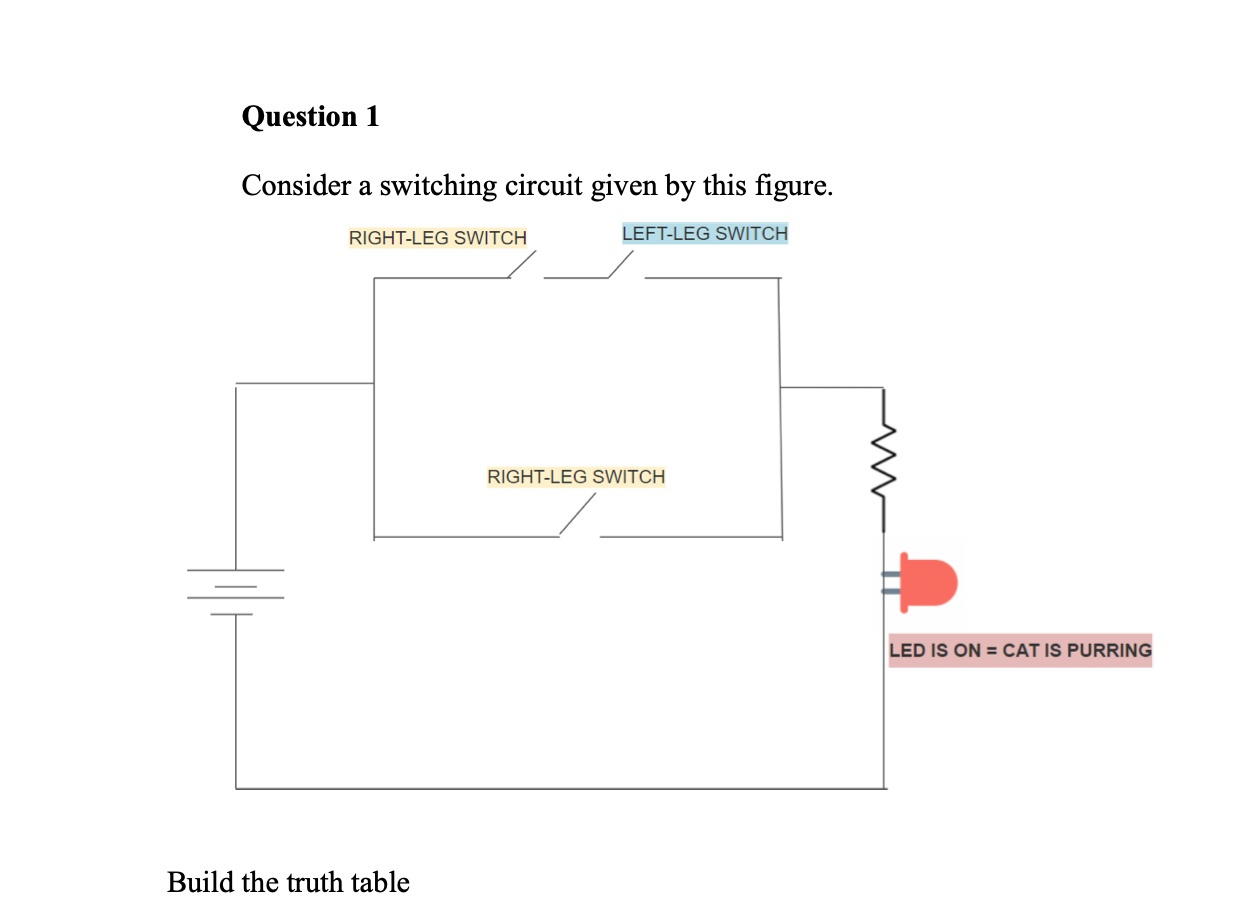 Solved Consider a switching circuit given by this figure. | Chegg.com