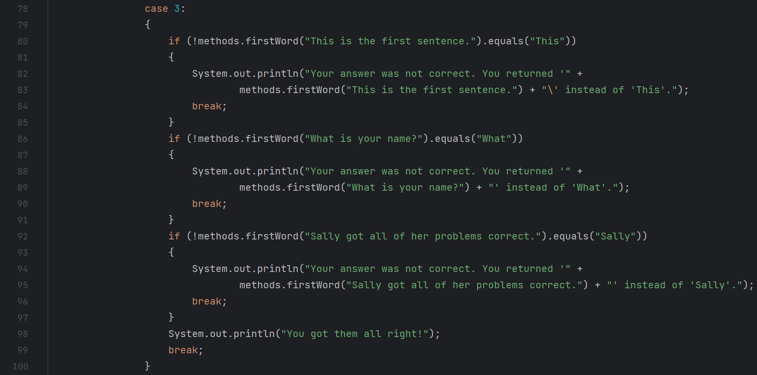 Solved Program Two - Method TesterPlease complete the | Chegg.com
