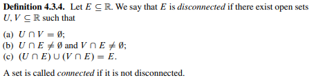 Solved Exercise 4.3.6. Use the definition of disconnected to | Chegg.com