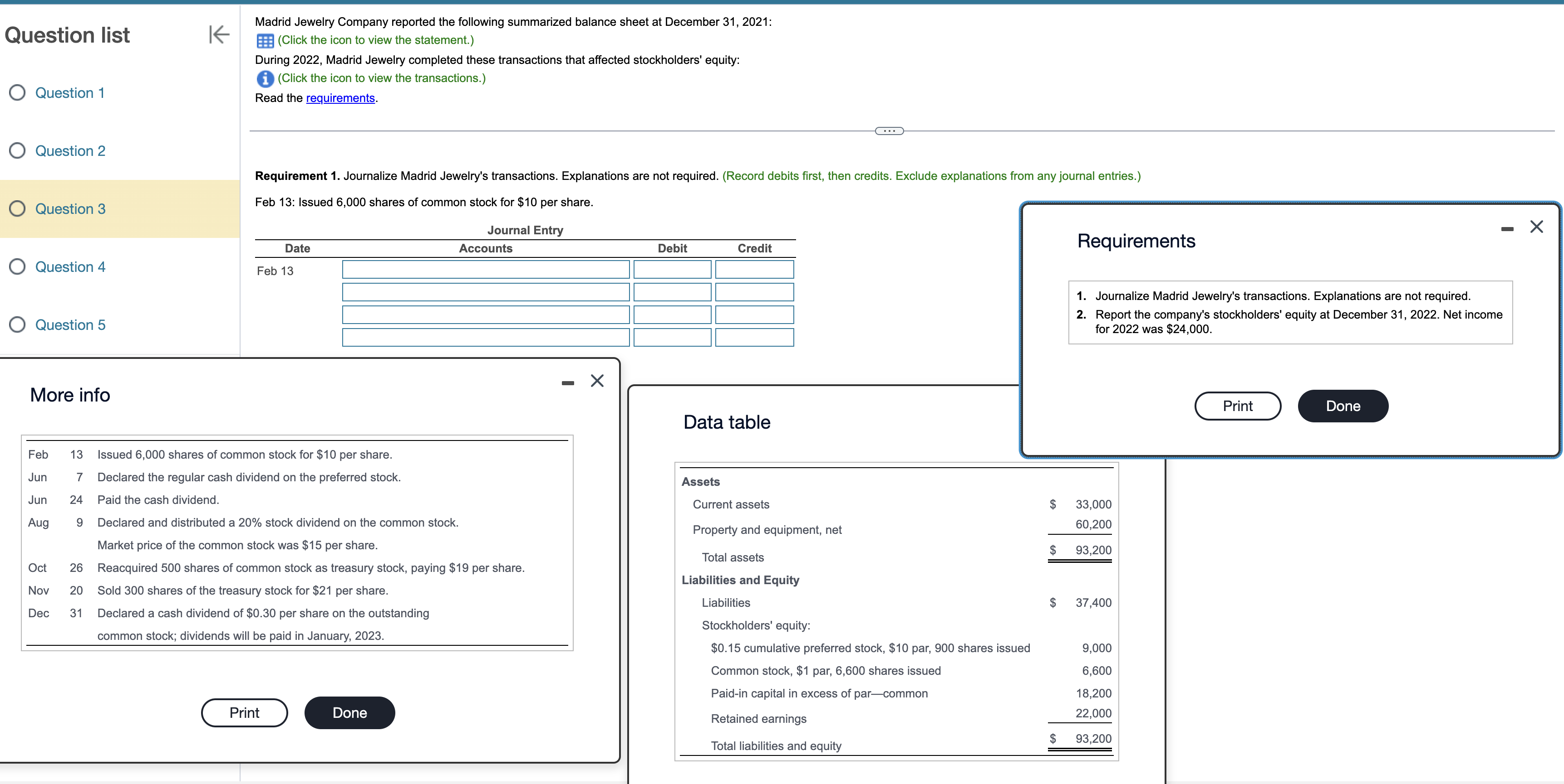Solved Question list Question 1 Question 2 Question 3 | Chegg.com