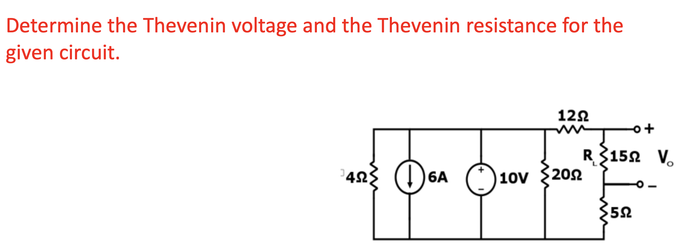 Solved Determine the Thevenin voltage and the Thevenin | Chegg.com