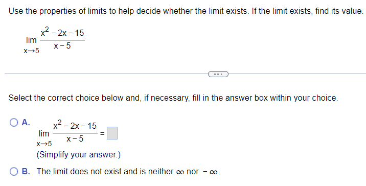 Solved Decide from the graph whether each limit exists. If a | Chegg.com