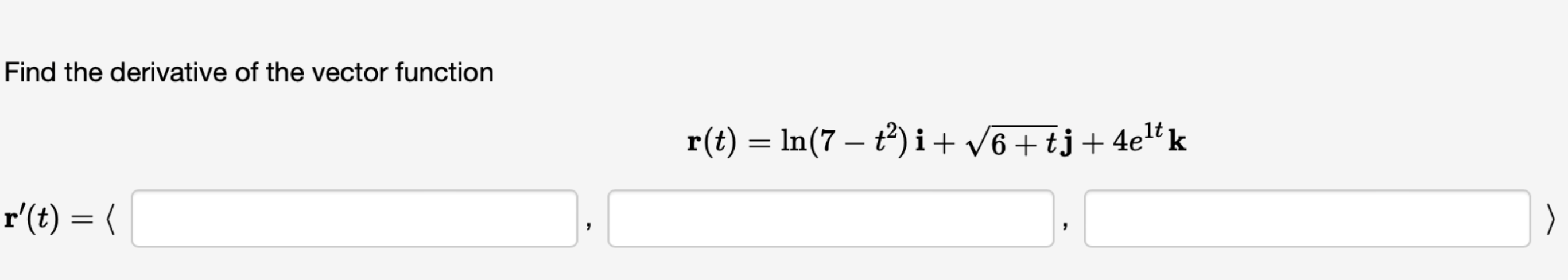 Solved Find the derivative of the vector function | Chegg.com