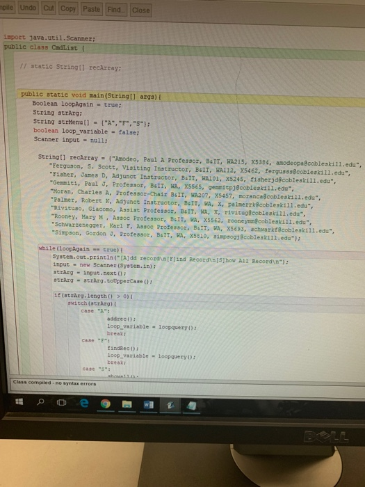 Here Are The Instructions Of The Project Ive Already 