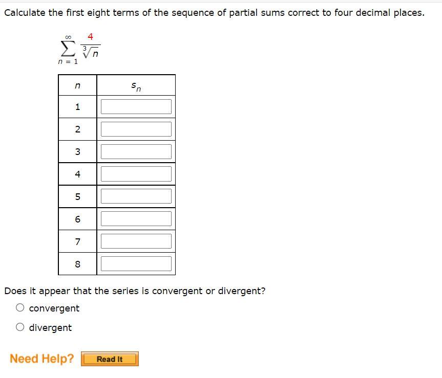 Solved Calculate the first eight terms of the sequence of | Chegg.com