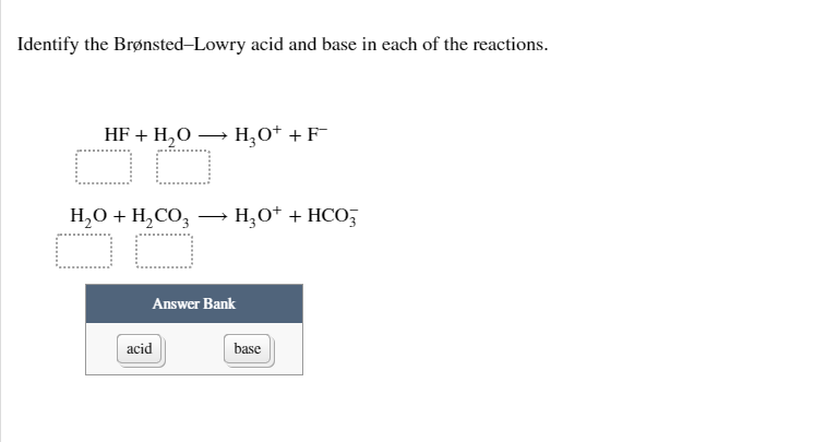 Solved Complete and balance the equations according to acid | Chegg.com