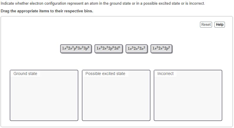 Solved Indicate Whether Electron Configuration Represent An