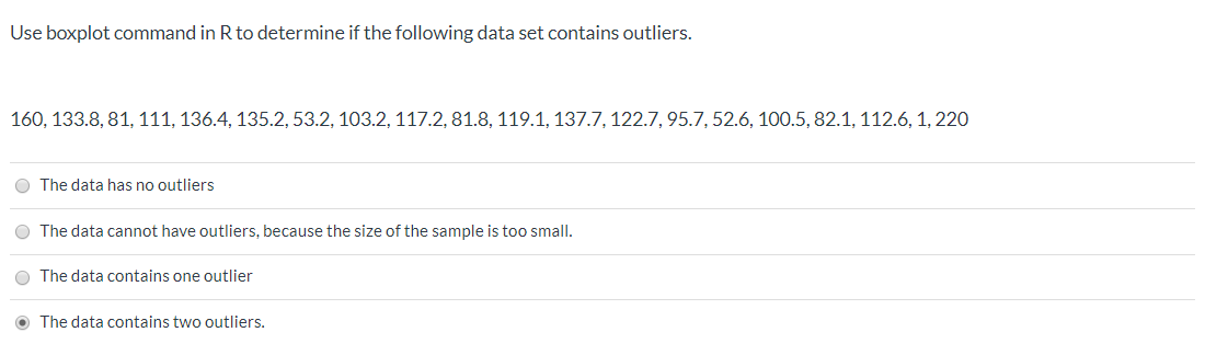 Solved Use Boxplot Command In R To Determine If The 1680