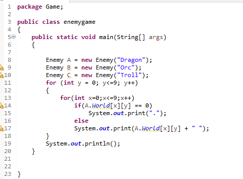 Solved The program runs but it doesnt display a 10x10 square | Chegg.com