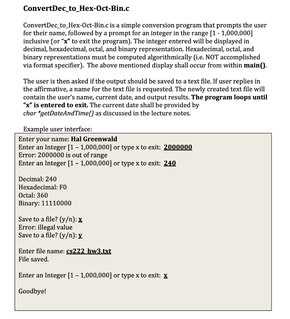 Solved ConvertDec_to_Hex-Oct-Bin.c | Chegg.com