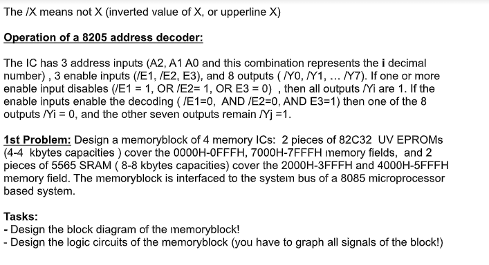 Solved The IX means not X (inverted value of X, or upperline | Chegg.com