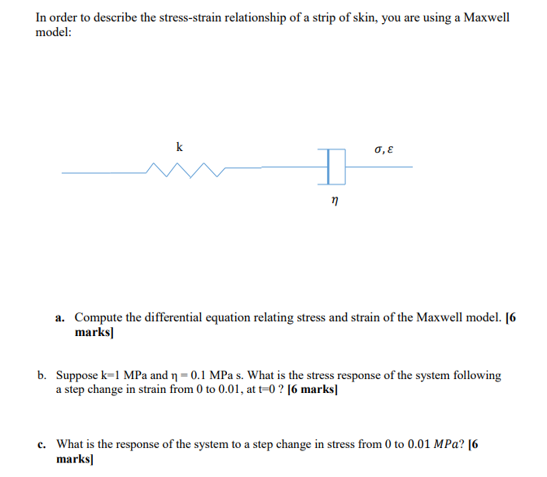Solved In order to describe the stress-strain relationship | Chegg.com