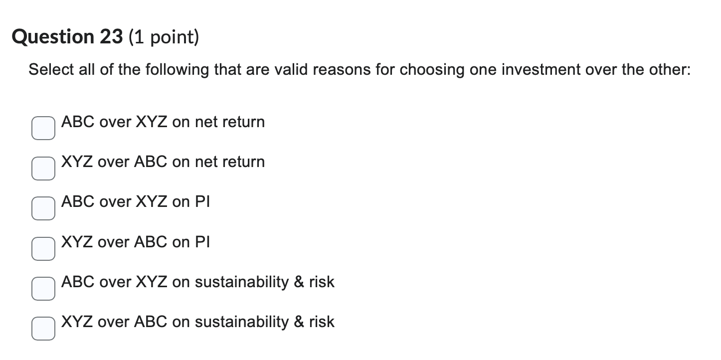 Solved Select all of the following that are valid reasons | Chegg.com