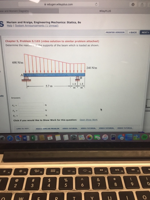 Solved ear and Meriam and Kraige, Engineering Mechanics: | Chegg.com
