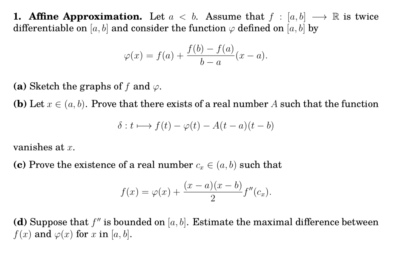 From a Real Analysis class; we are on the topic of | Chegg.com