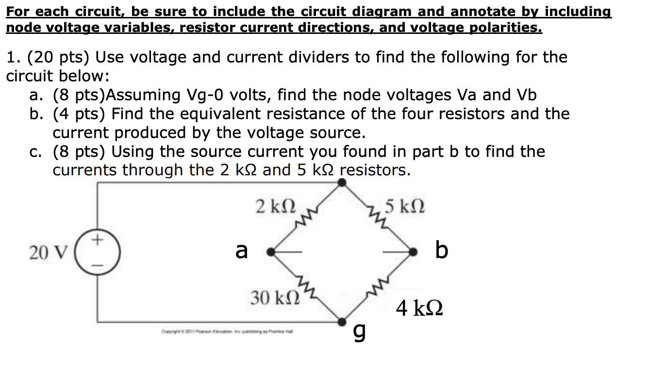 Solved For each circuit, be sure to include the circuit | Chegg.com