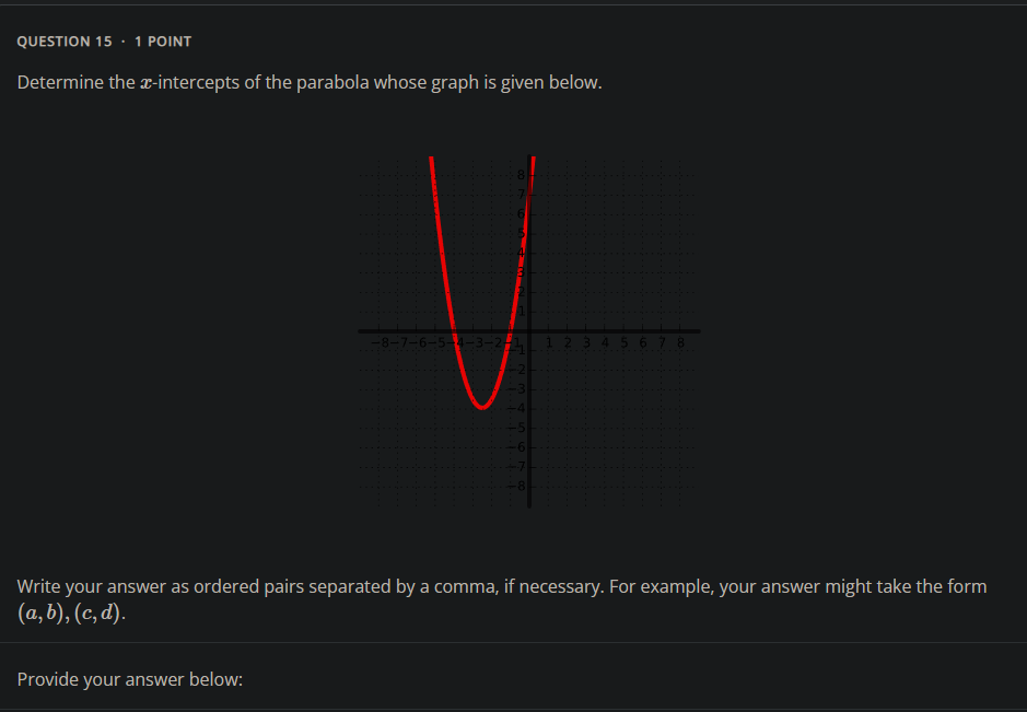 Solved Determine the x-intercepts of the parabola whose | Chegg.com