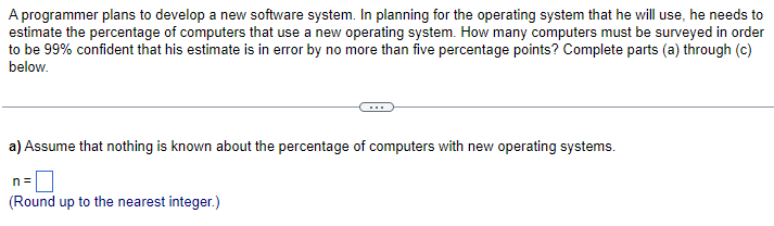 Solved A programmer plans to develop a new software system. | Chegg.com