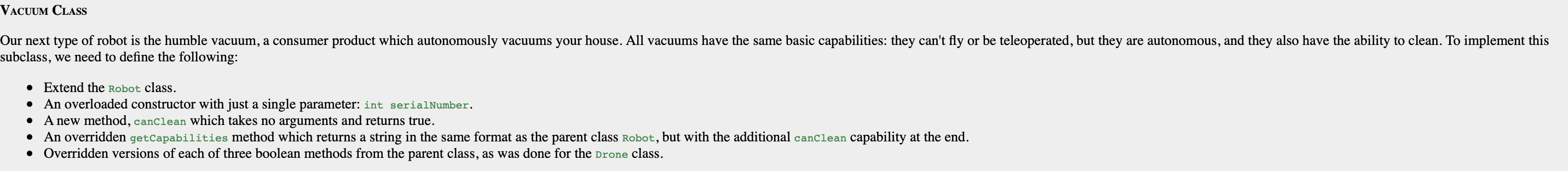 Solved se to describe any type of robot - we won't worry | Chegg.com