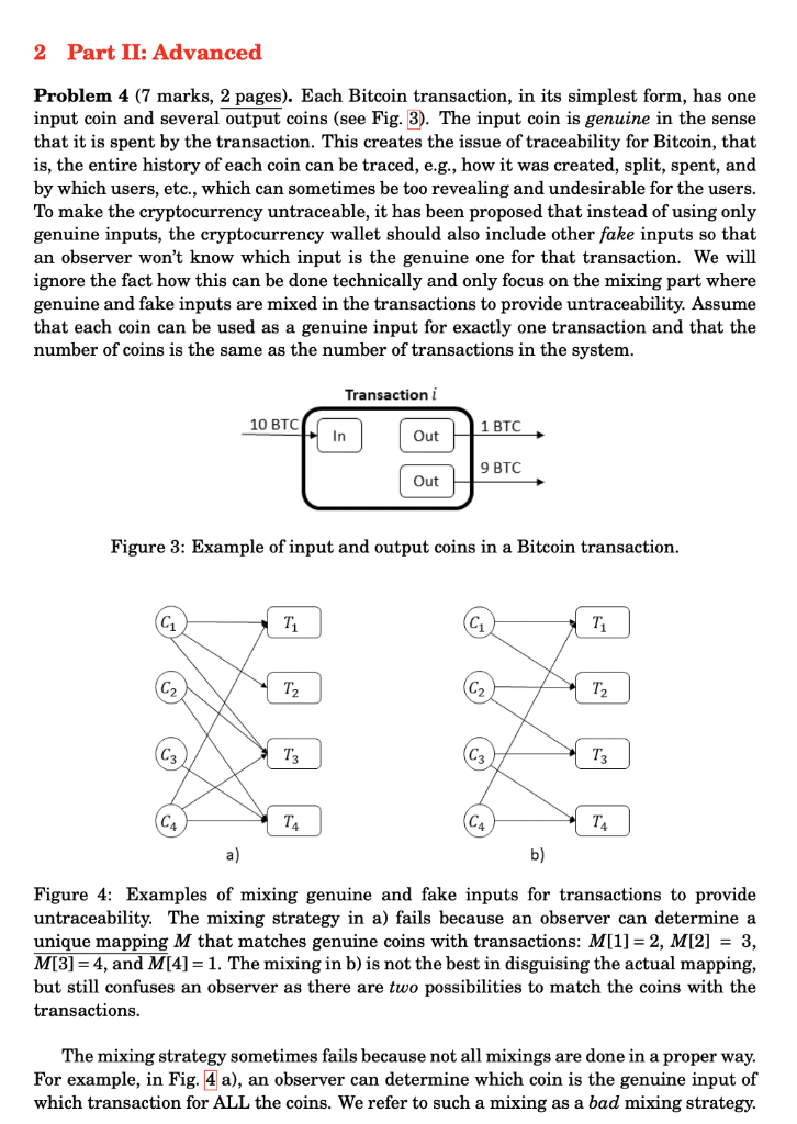 Solved 2 Part II: Advanced Problem 4 (7 marks, 2 pages). | Chegg.com