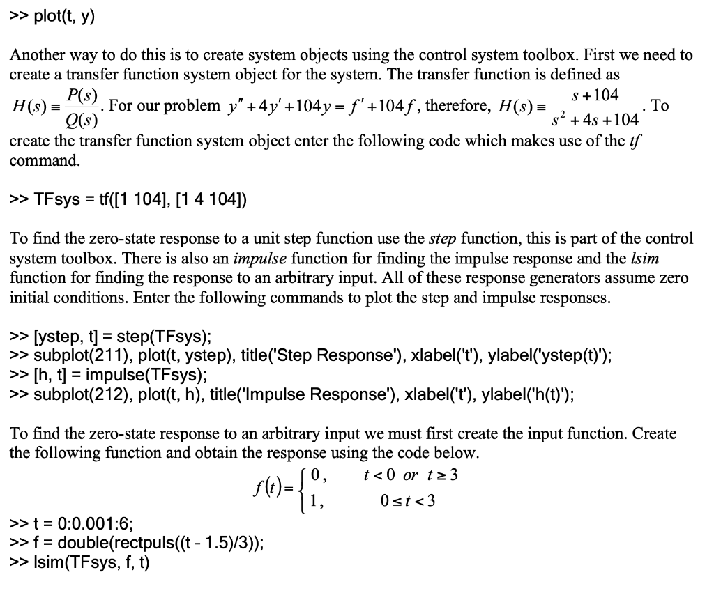 Solved Zero Input Response The Zero Input Response Can Be