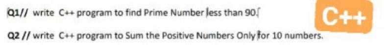 Solved 01// write C++ program to find Prime Number less than | Chegg.com