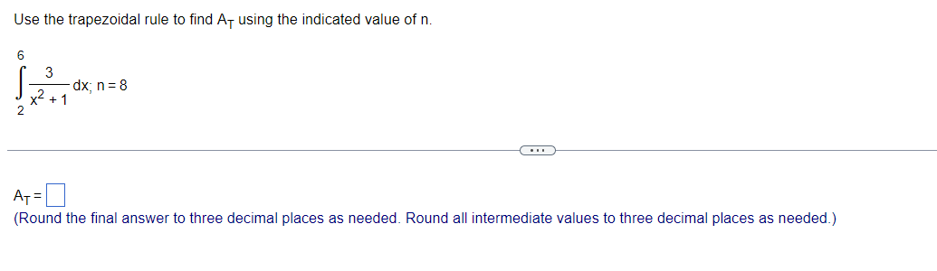 Solved Use the trapezoidal rule to find Ay using the | Chegg.com