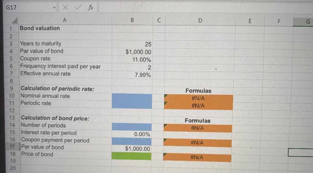 Solved Excel Online Structured Activity: Bond valuation You | Chegg.com