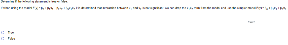 Solved Determine if the following statement is true or | Chegg.com
