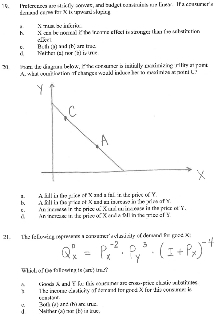 Solved Preferences are strictly convex, and budget | Chegg.com