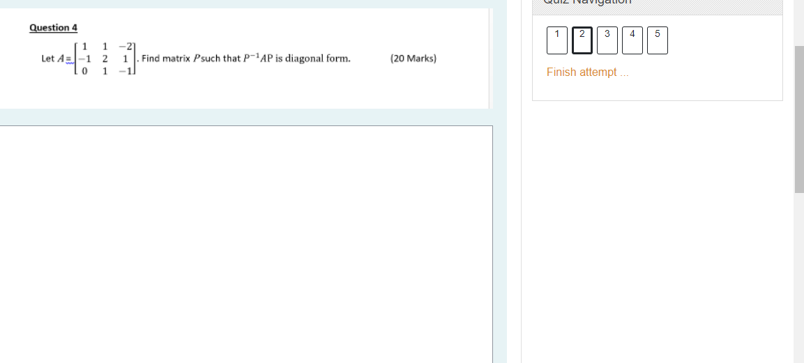 Solved Jaciun Question 4 1 3 4 5 1 Let Ad 1 0 1 2 1 2 1