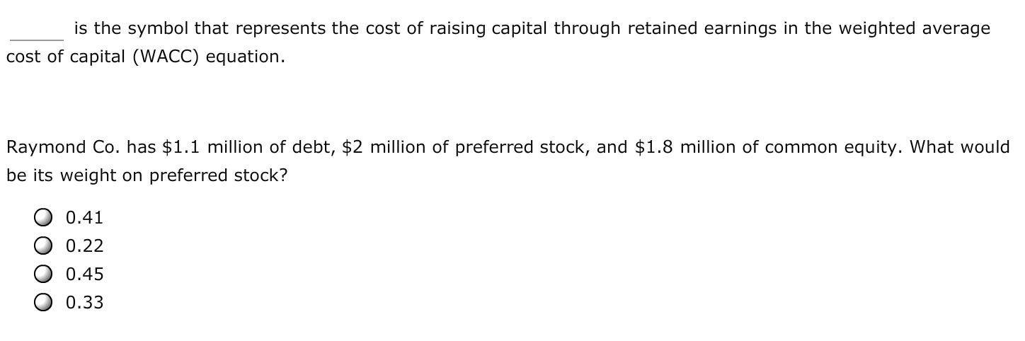 Solved is the symbol that represents the cost of raising | Chegg.com