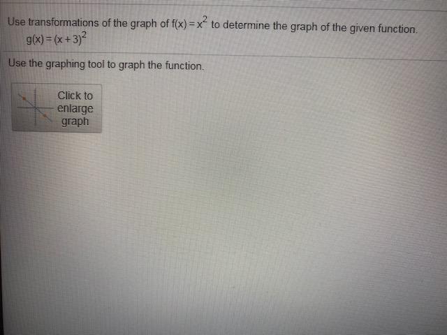 Solved Use transformations of the graph of f(x) = x? to | Chegg.com