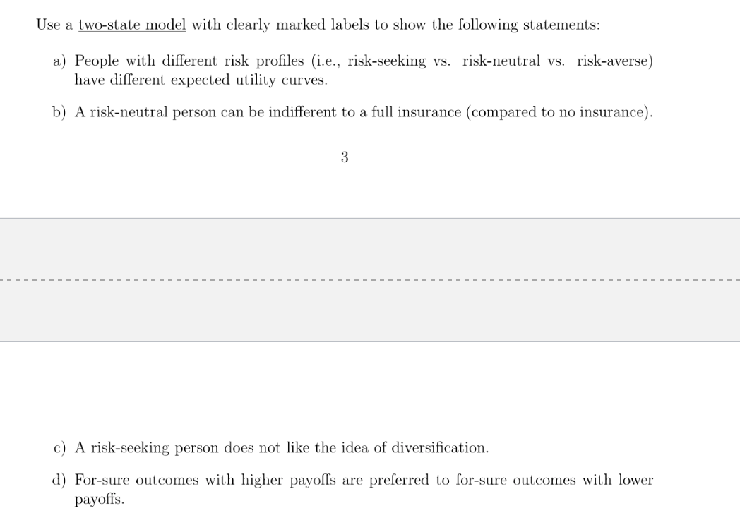 Solved Use a two-state model with clearly marked labels to | Chegg.com