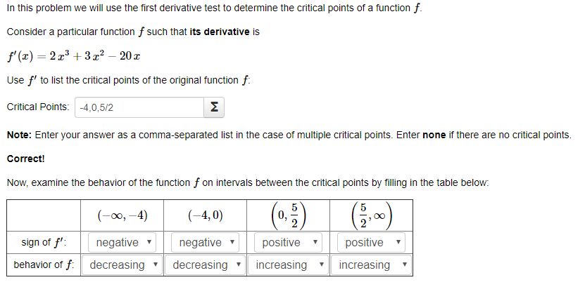 Solved In this problem we will use the first derivative test | Chegg.com