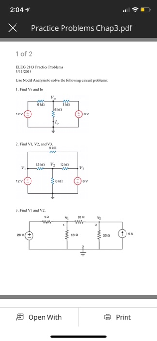 Solved 2:04 X Practice Problems Chap3.pdf 1 of 2 FLEG 2103 | Chegg.com