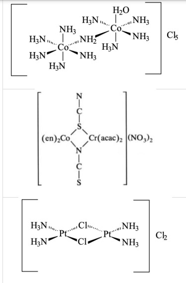 Solved H₂O H3N₁, NH3 NH3 Co Cl5 NH3 NH₂ H₂N H3N T Co H3N T | Chegg.com