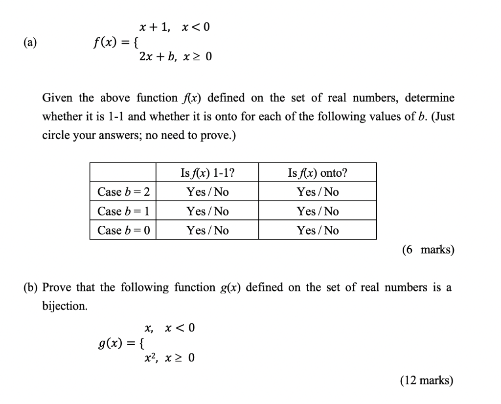 Solved (a) f(x)={x+1,x