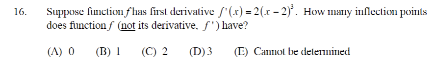 Solved 16. Suppose function f has first derivative | Chegg.com