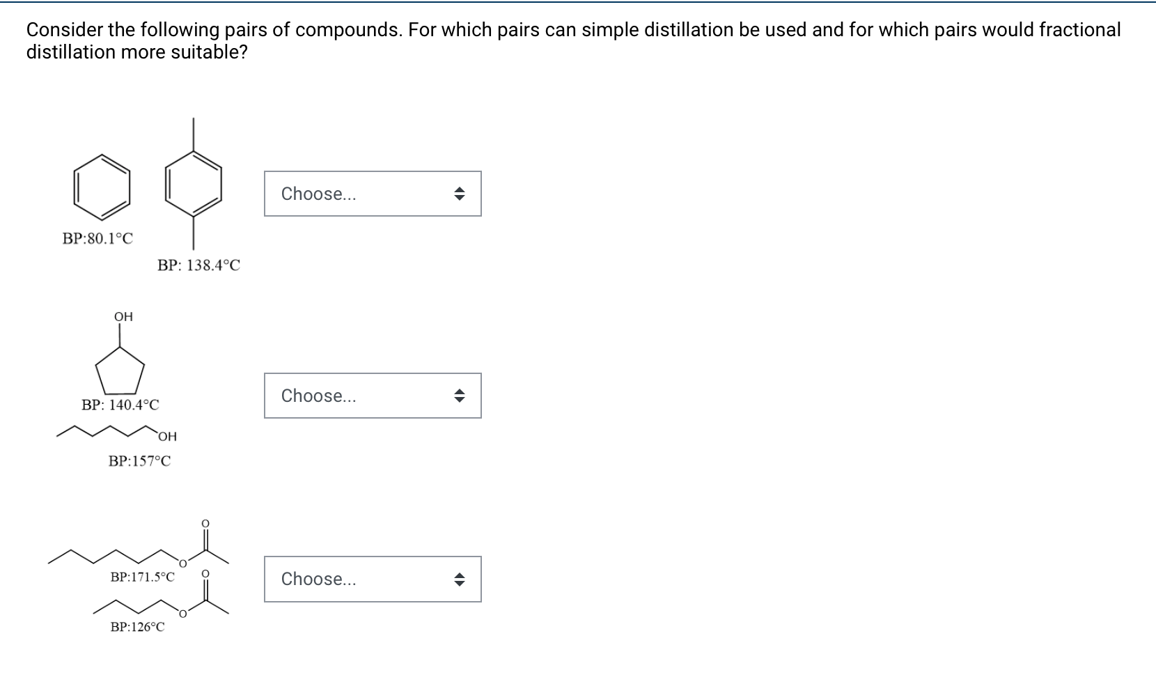 Solved Consider the following pairs of compounds. For which | Chegg.com